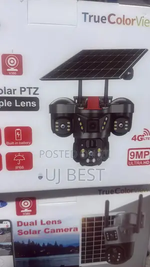3 Lens 4g Solar CCTV – Wireless PTZ Camera With Big Lense for sale - UJ ...