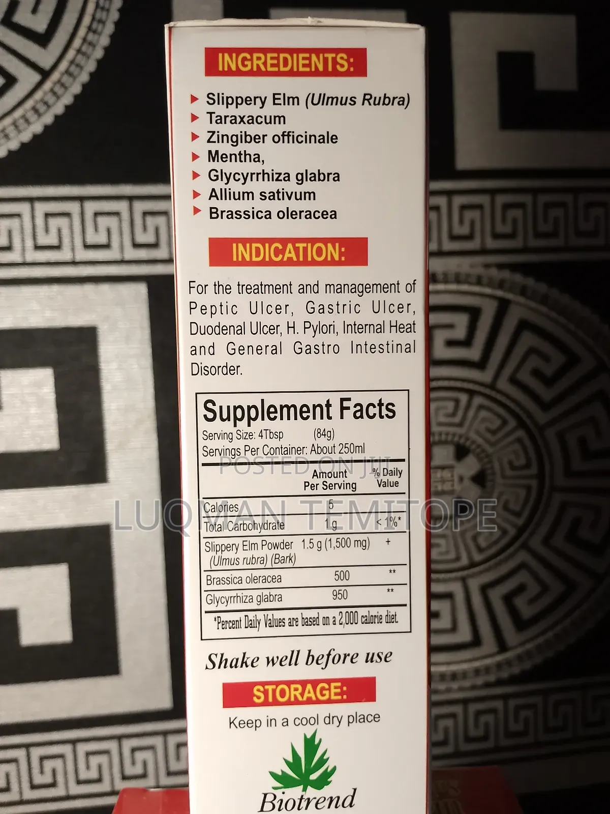 Biotrend Ulcer Solution in Oshodi - Vitamins & Supplements, Luqman ...