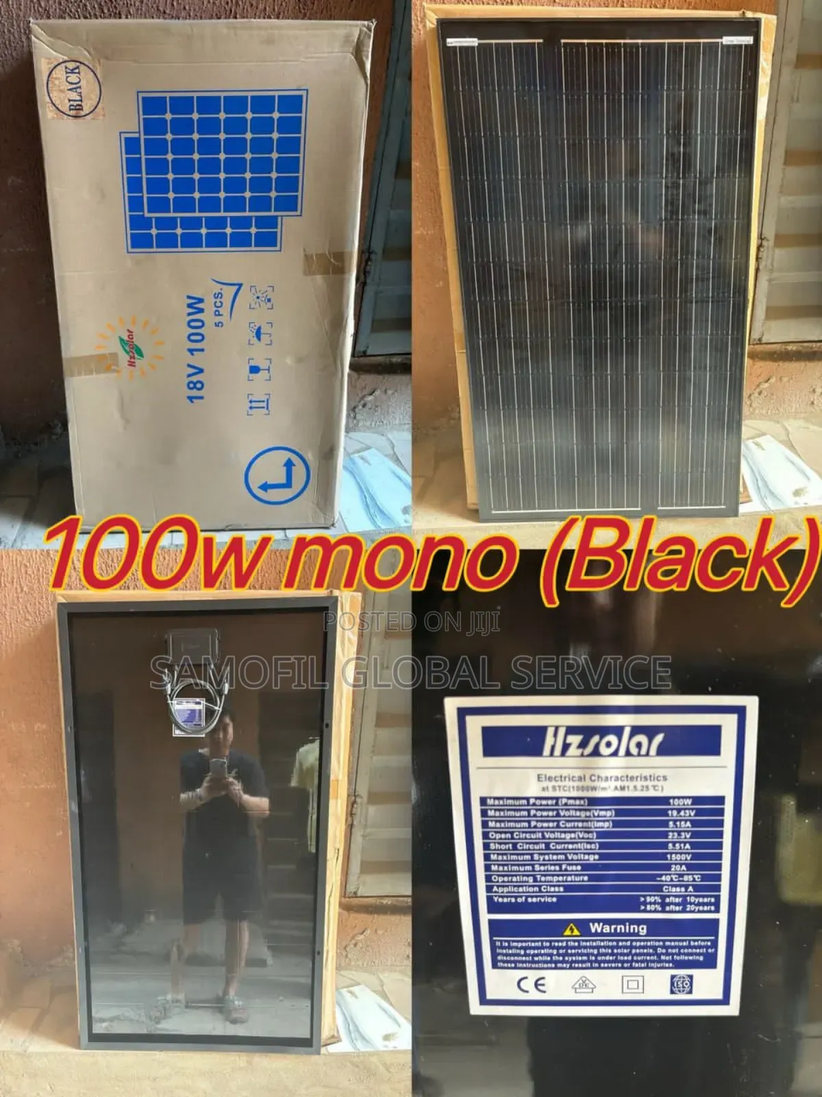 100w Sunshine Solar Panel in Ojo - Home Appliances, Samofil Global ...