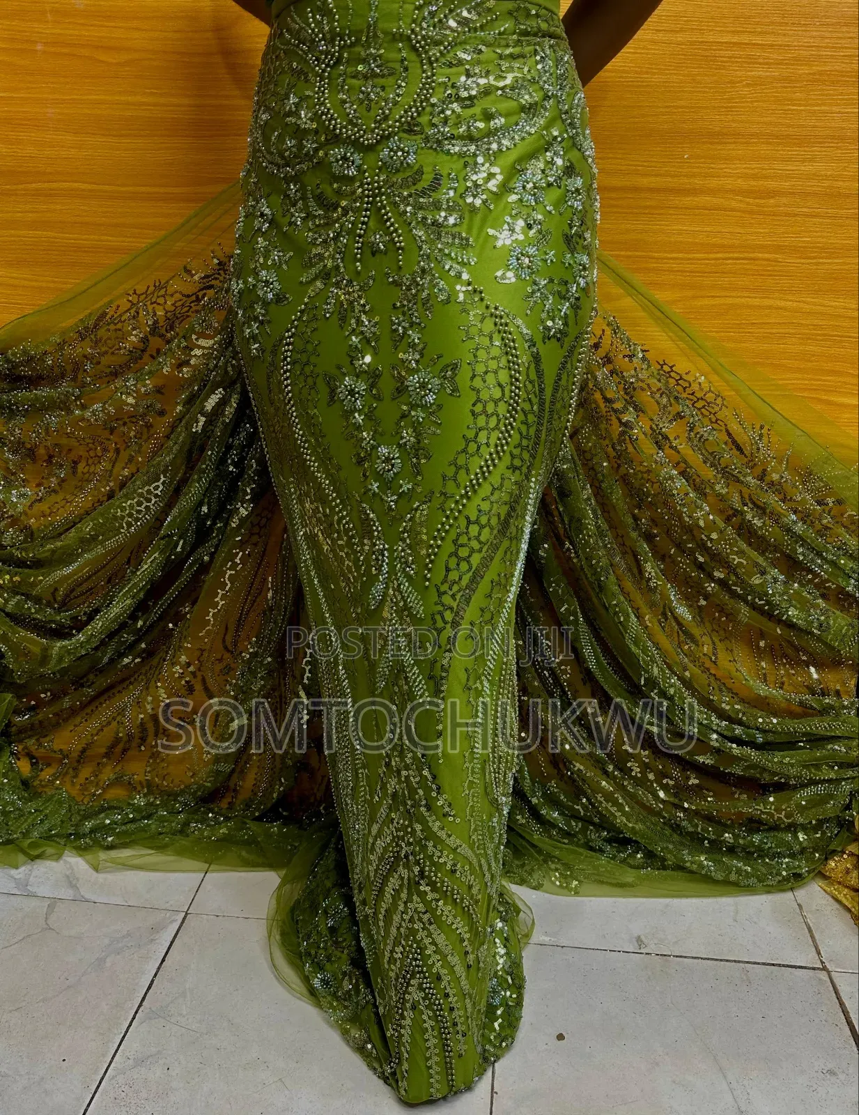 Hand Beaded Lace in Lagos Island (Eko) - Clothing, Somfabric Iagos ...