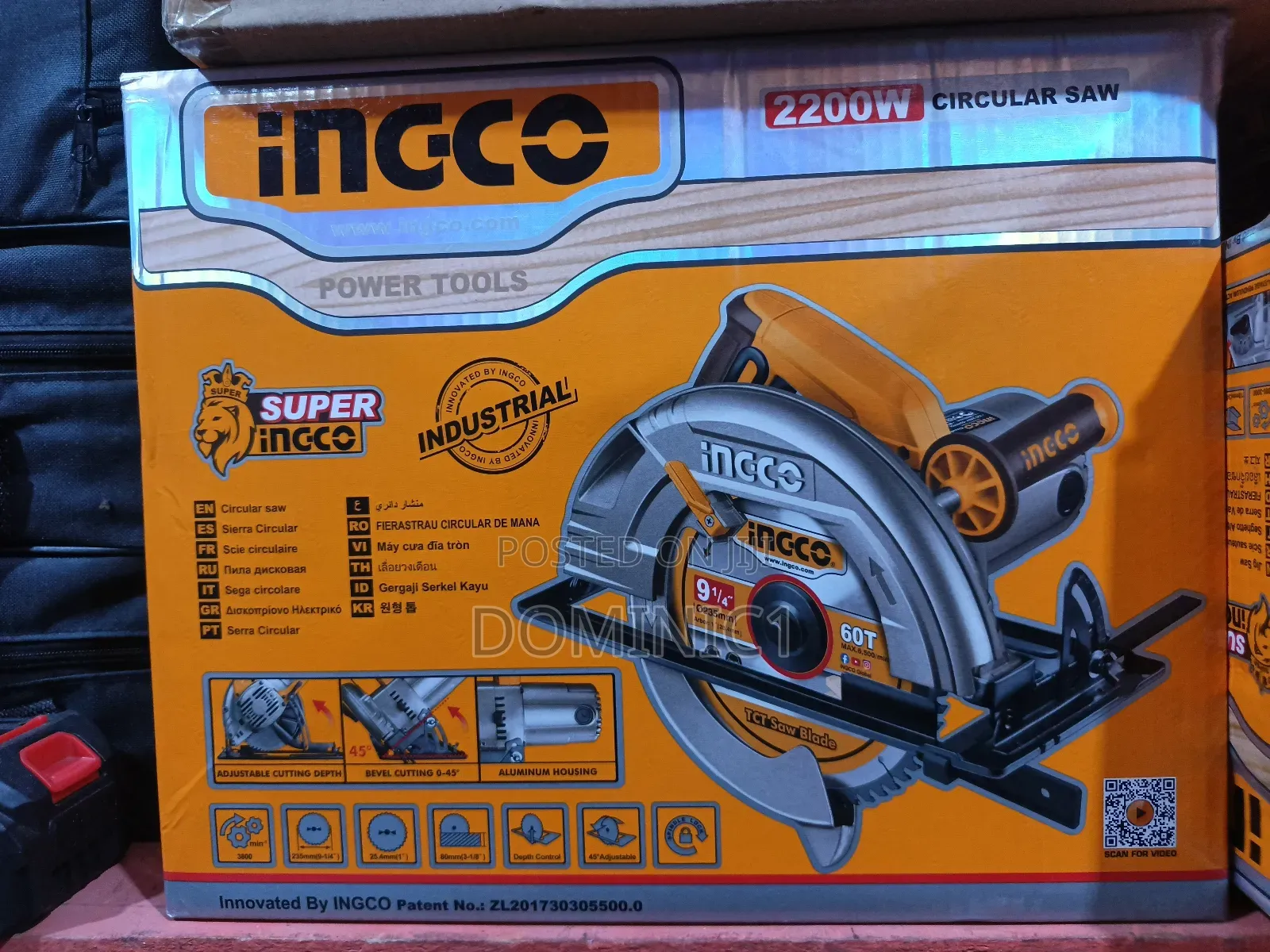 Ingco Circular Saw 2200watt 9 Inch for sale - dominic1 Price: ₦ 155,000 ...