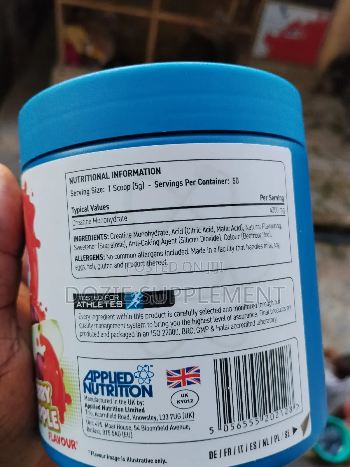 Applied Nutrition Creatine 5g X 50 Servings don siyarwa - Dozie ...