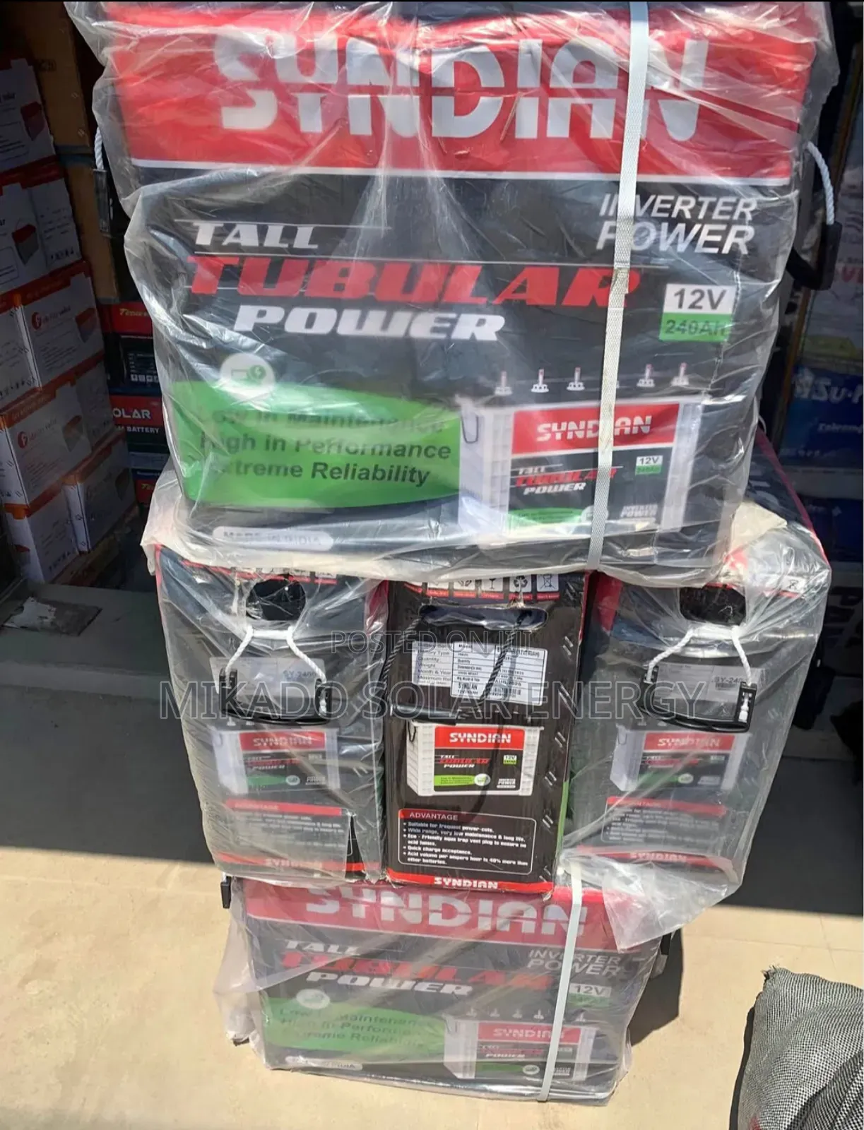 Brand New Syndian 240ah Tubular Battery – Long-Lasting Power Supply in ...