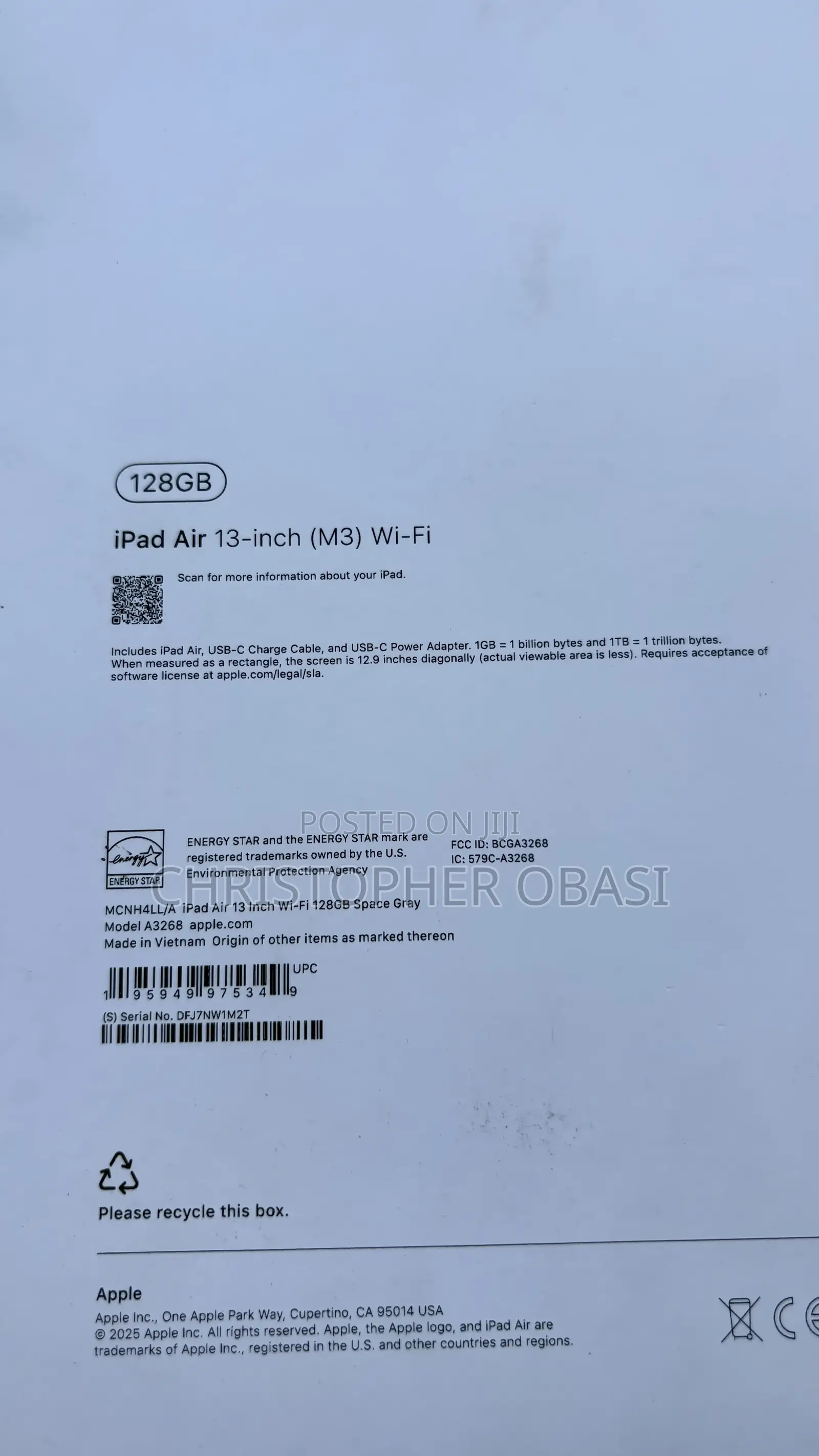 New Apple iPad Air 13 (2025) 128 GB Silver in Amuwo-Odofin - Tablets ...