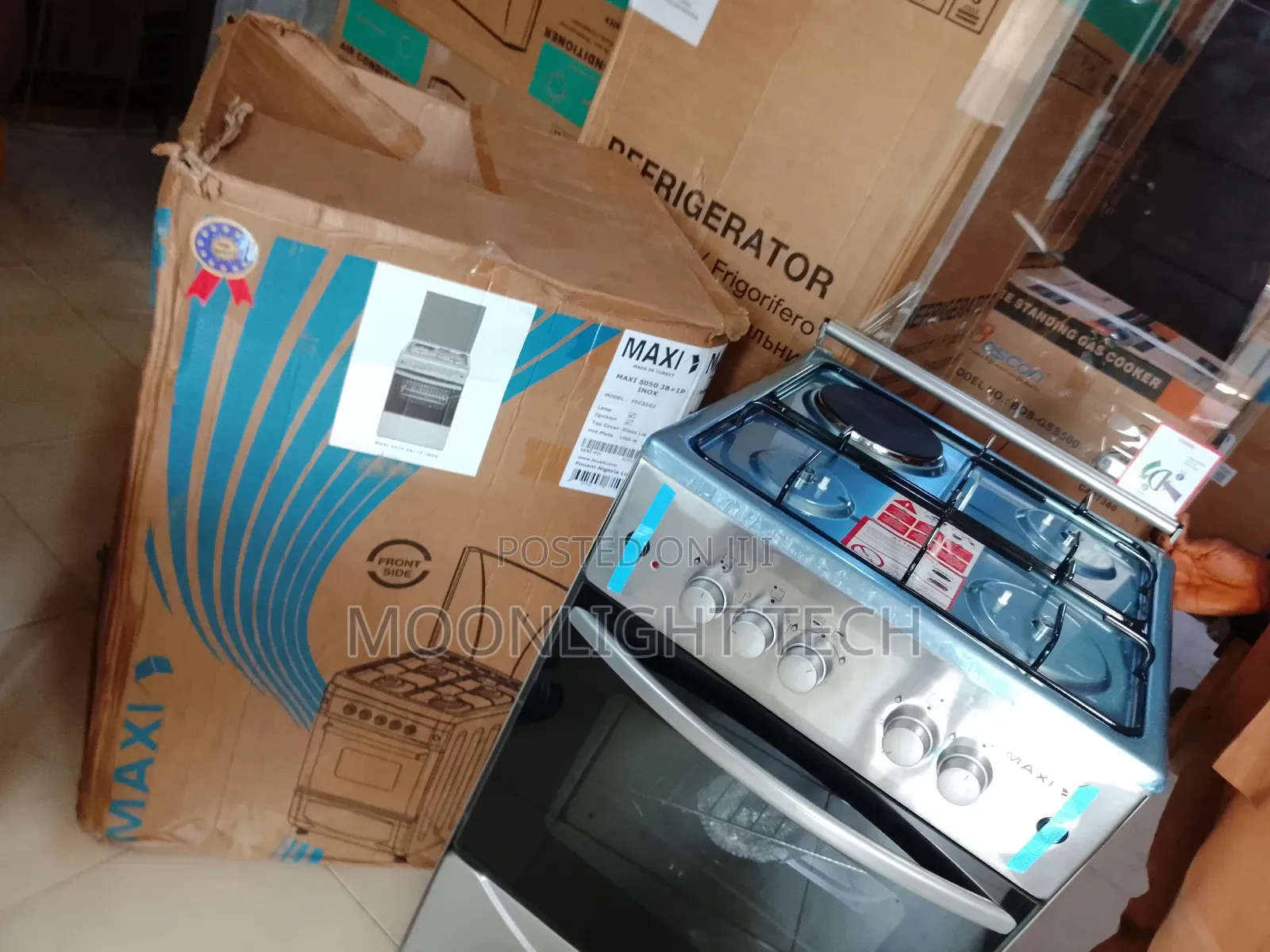 Maxi 50/50 3gas+1e Inox Standing Gas Cooker in Surulere - Kitchen ...