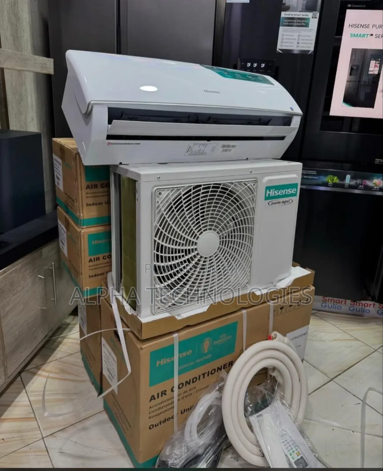 Hisense 1hp Inverter Ac for sale - Alpha Technologies Price: ₦ 450,000 ...