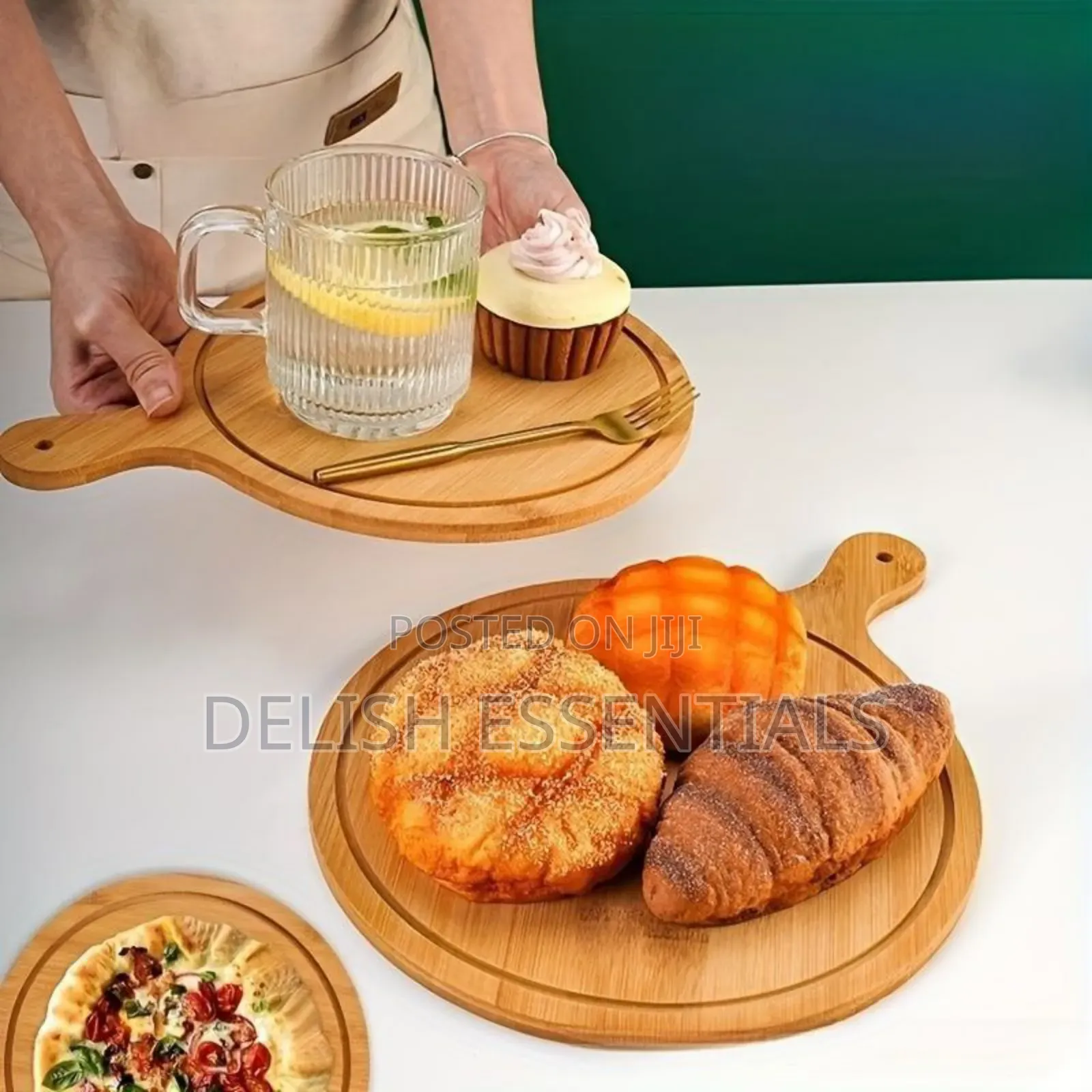 Round Wooden Food Platter, Pizza Plate in Lagos Island (Eko ...