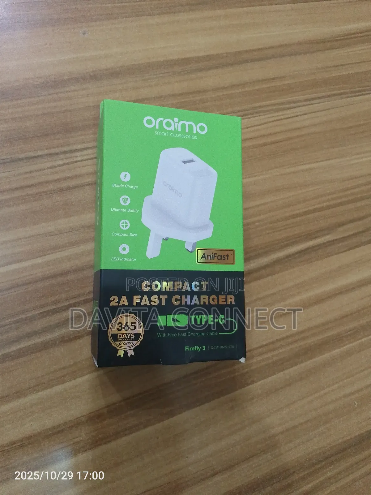 Oraimo Firefly 3 Fast Charger With Type-C Cable in Karu - Accessories ...