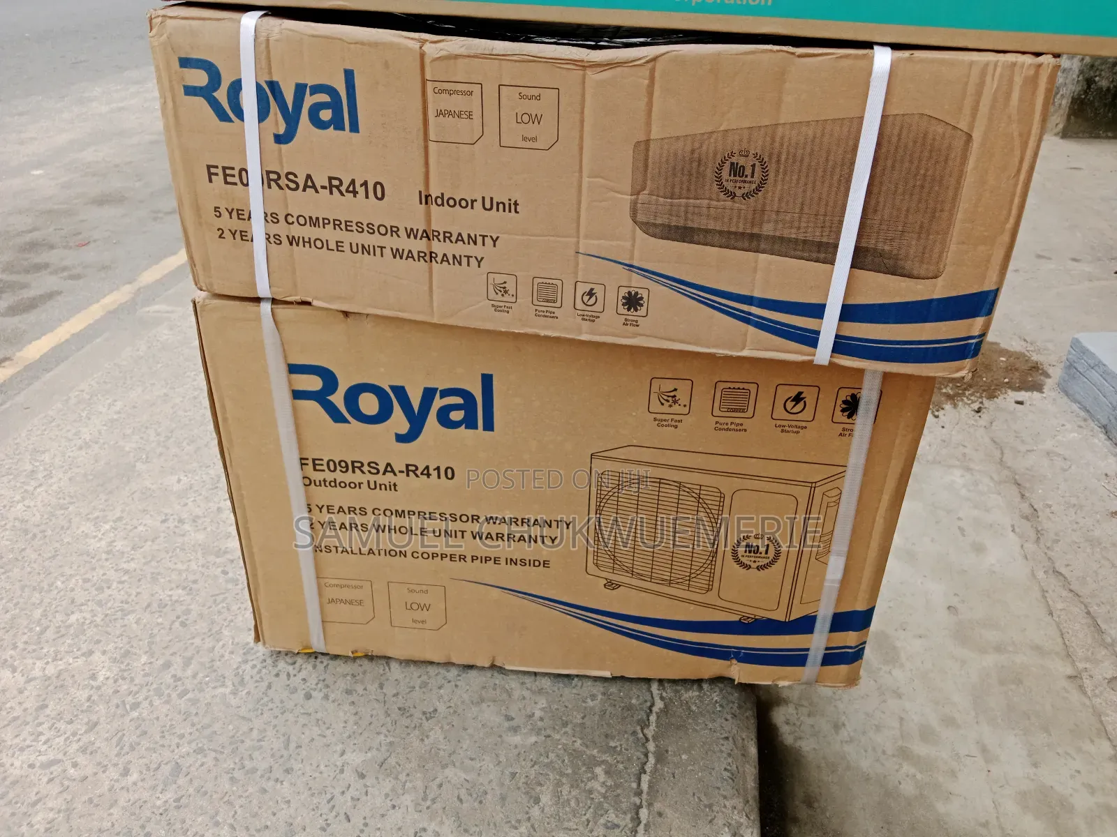 Royal Ac Split Unit 1hp Normal Copper 2years Warranty don siyarwa ...