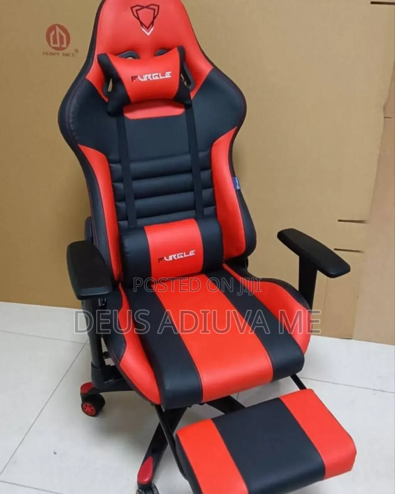 Red and Black Gaming Chair in Eleme - Furniture, Deus Adiuva Me | Jiji.ng