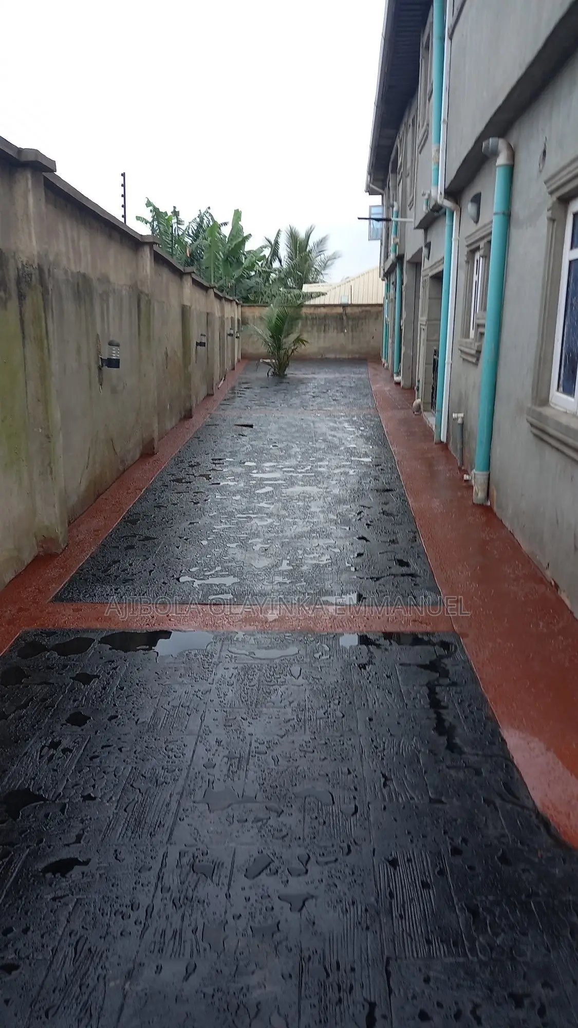 Orange and Black Stamped Concrete Floor in Shomolu - Building & Trade ...
