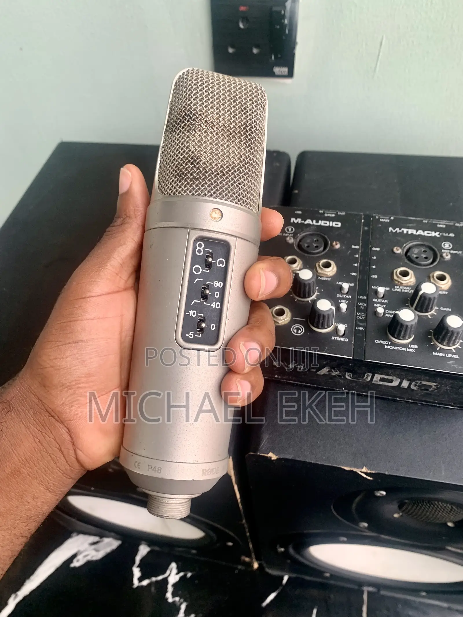 2 Yahama Hs8 Studio Sound Monitor, Rode Nt2a Studio Mic, M-Track Plus in Ibeju - Audio & Music ...