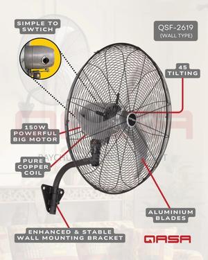 Qasa Industrial Fan Wall 26inches in Ojo - Home Appliances, Raychum ...