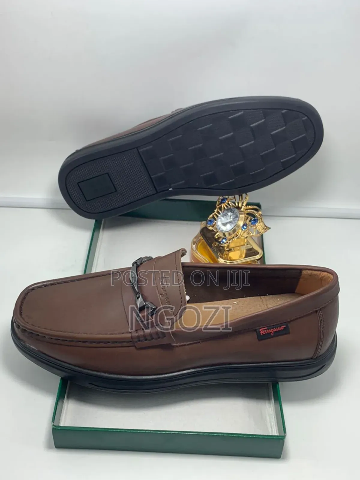 Quality Brown Leather Flat Shoe in Ojo - Shoes, Ngozi Jane | Jiji.ng