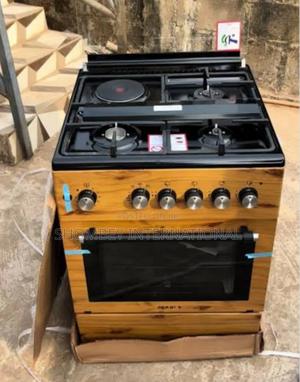 Maxi 60/60 3 Burners +1 Electric Gas Cooker Automatic Wooden Design in ...
