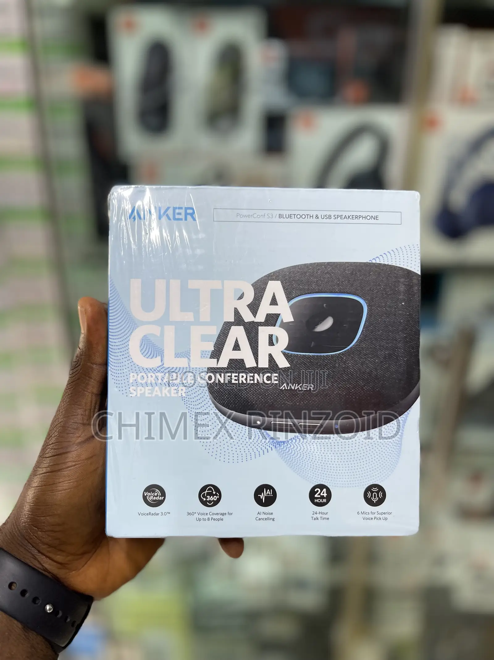 Anker Ultra Clear Portable Conference Speaker Bluetooth Usb in Ikeja - Audio & Music Equipment ...