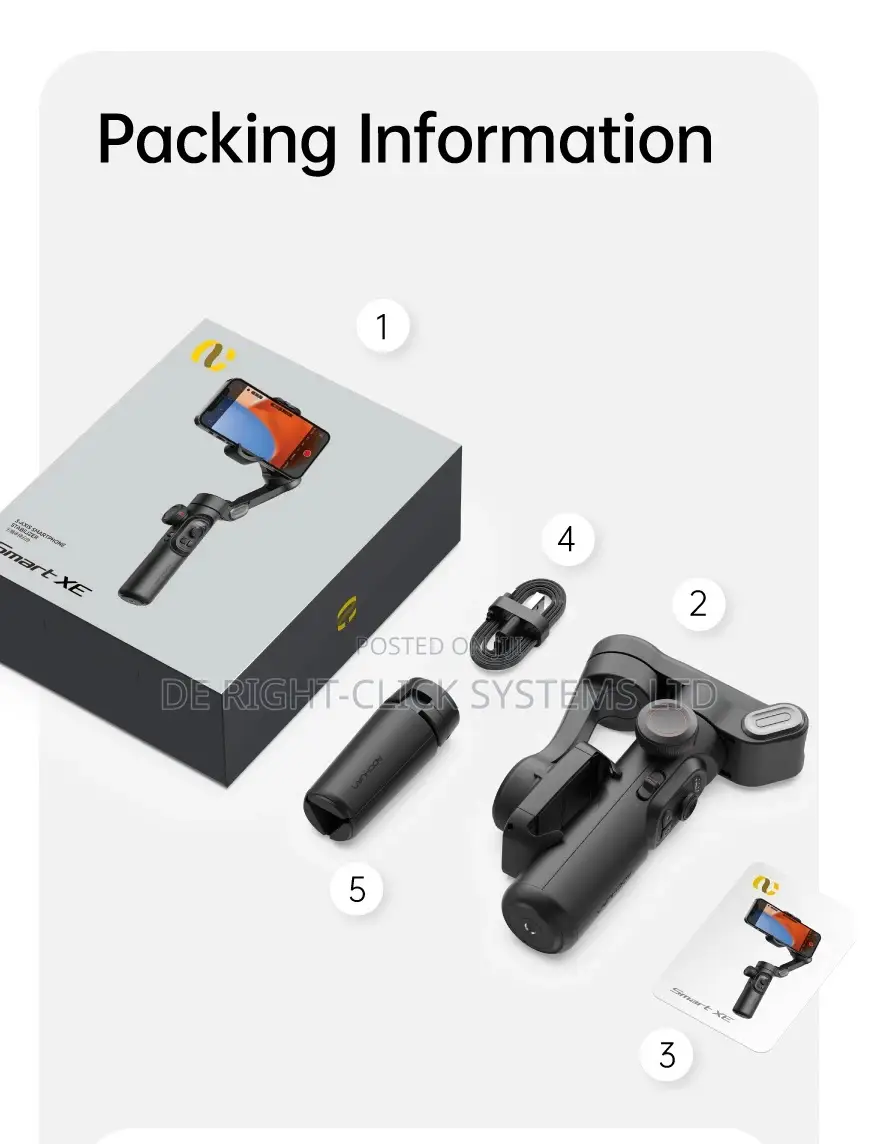 Aochuan Smart Xe 3-Axis Smartphone Stabilizer Gimbal Selfie Stick in ...