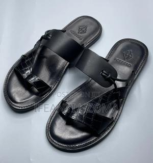 Good Italian Leather Black Color Slippers in Lagos Island (Eko) - Shoes ...