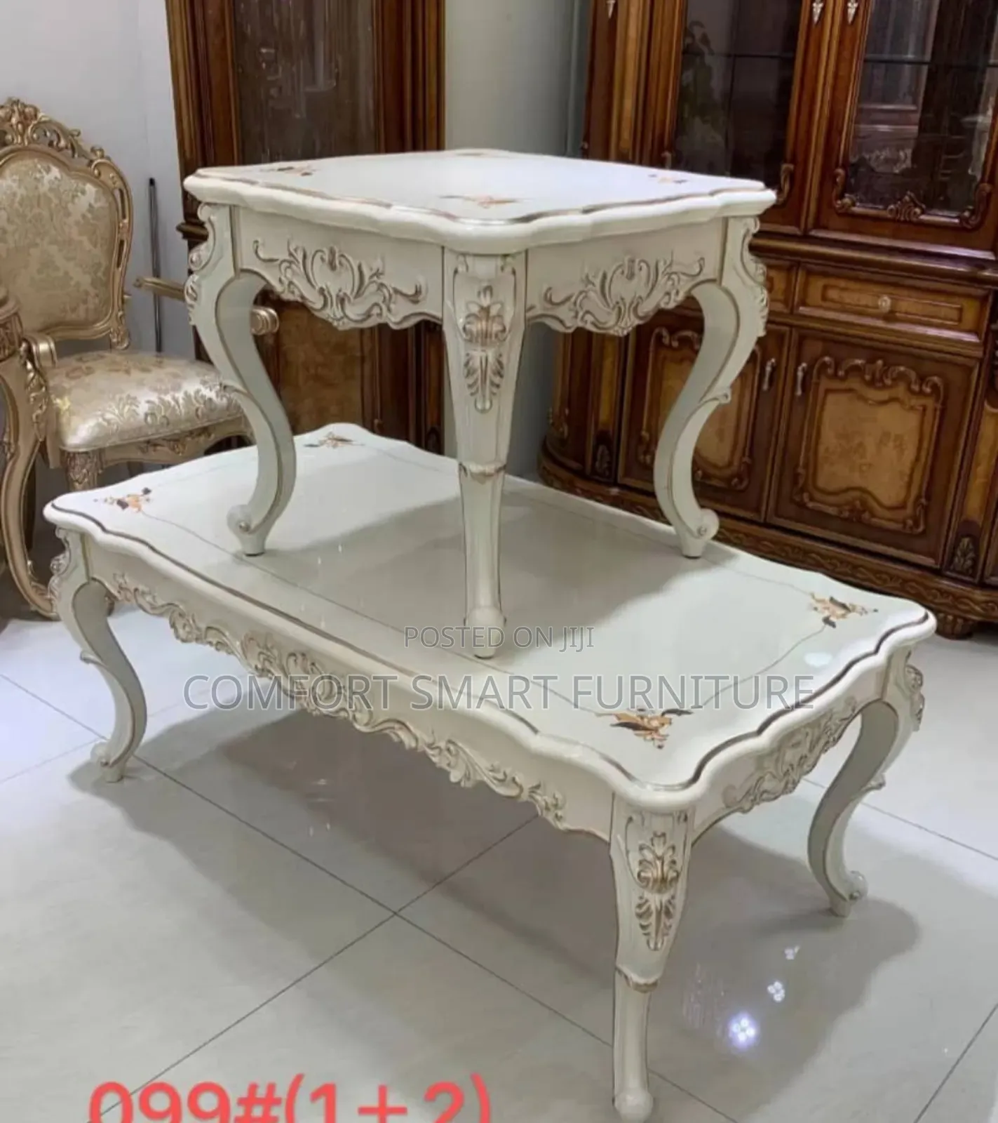 Wood Centre Table With Stools in Ojo - Furniture, Comfortsmart ...