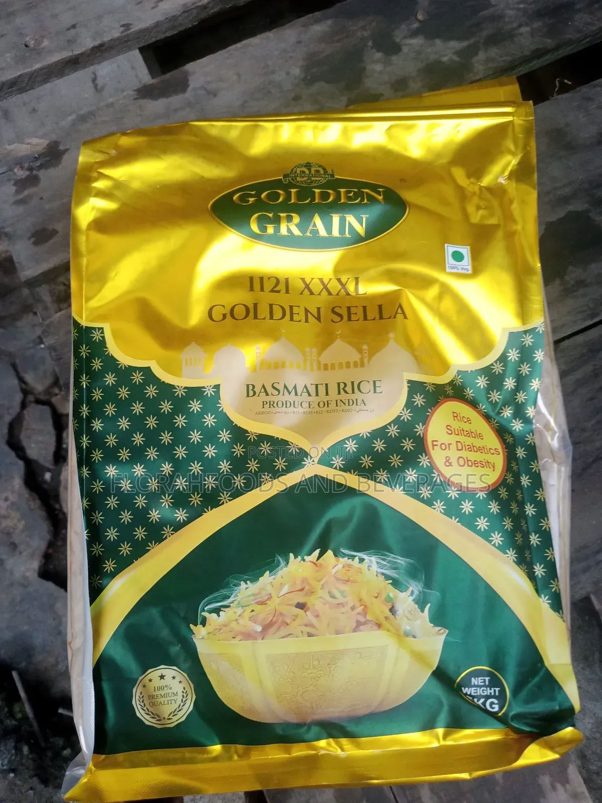 Golden Grain 1121 Basmati Rice (5g×4) in a Carton in Lagos Island (Eko ...