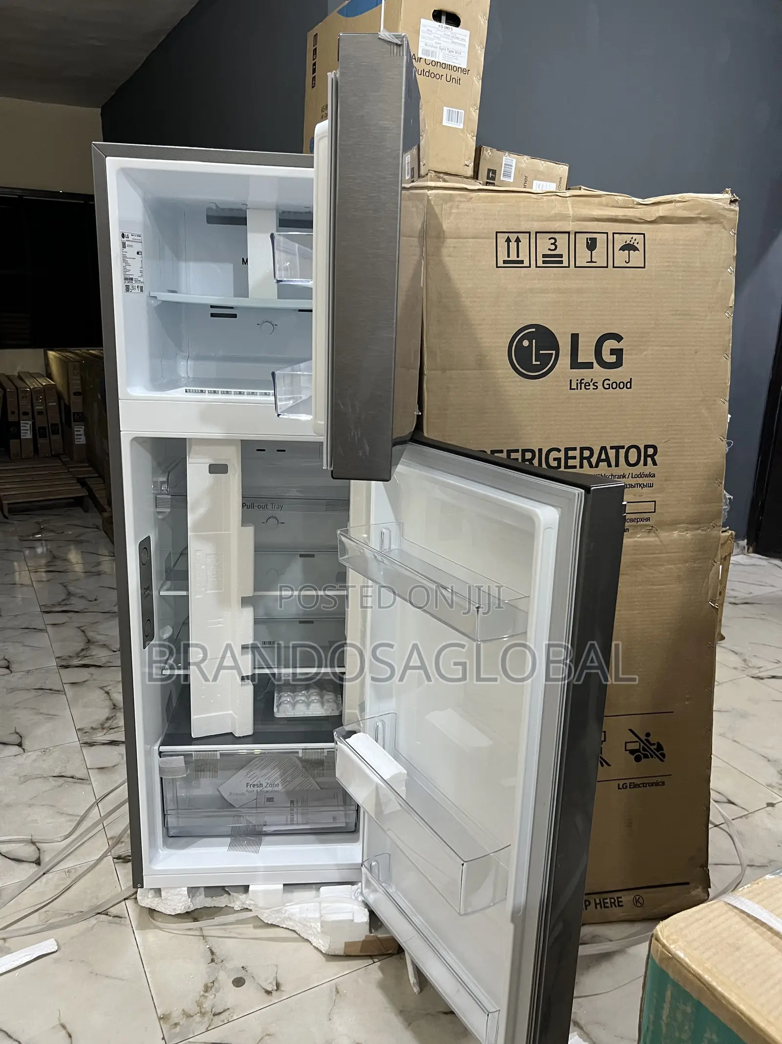 Original Lg 263l Smart Inverter Double Door Fridge Gl-B242pqg for sale ...
