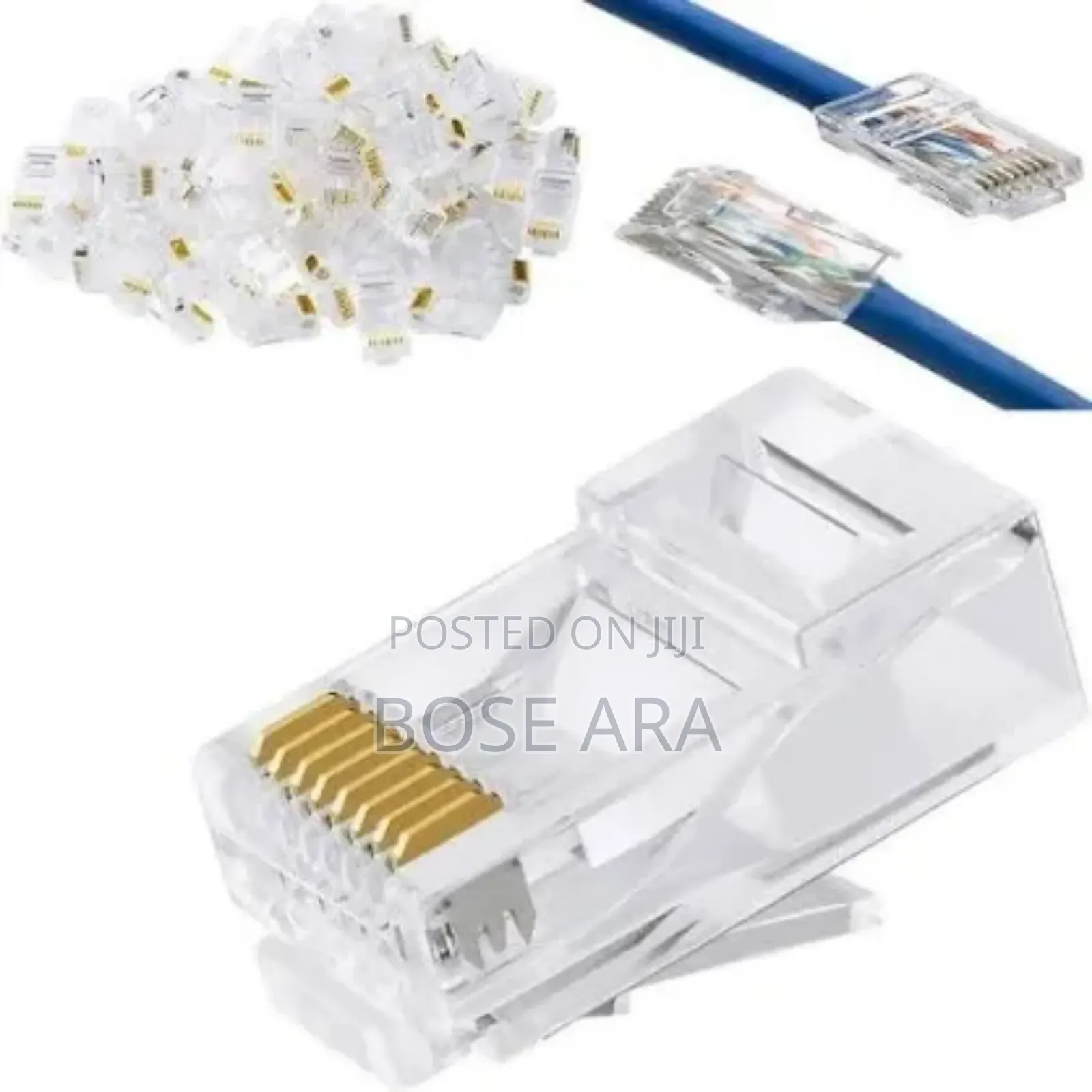 Cat6 Rj45 Head, Cat6 Connector Ethernet Cable Connector 100pieces for ...