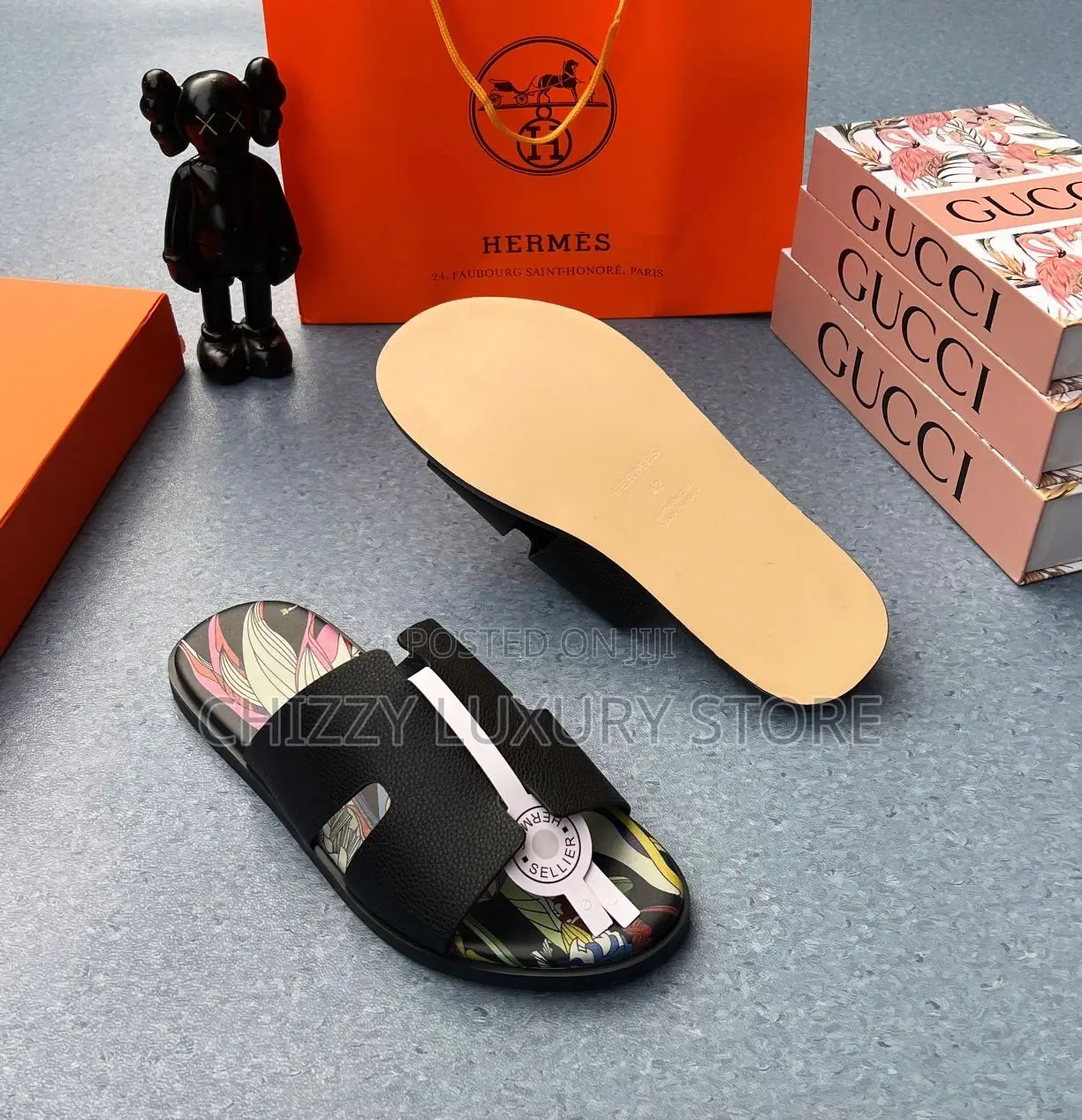 Hermes Quality Luxury Men Genuine Leather Pams in Lagos Island (Eko ...