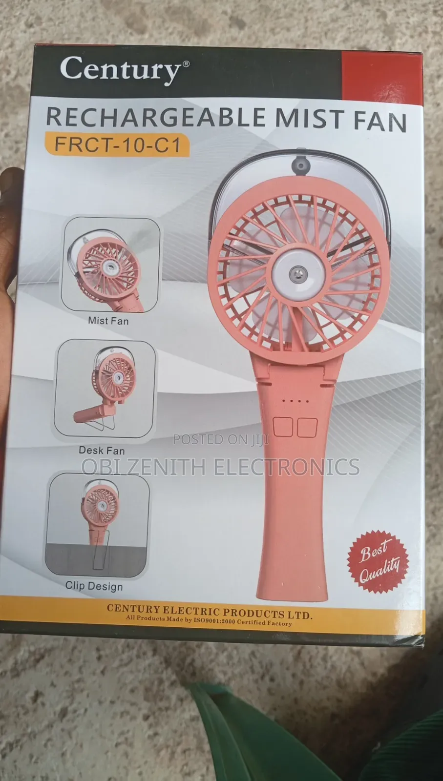 Century Rechargeable Hand Mist Water Fan in Wuse 2 - Home Appliances ...