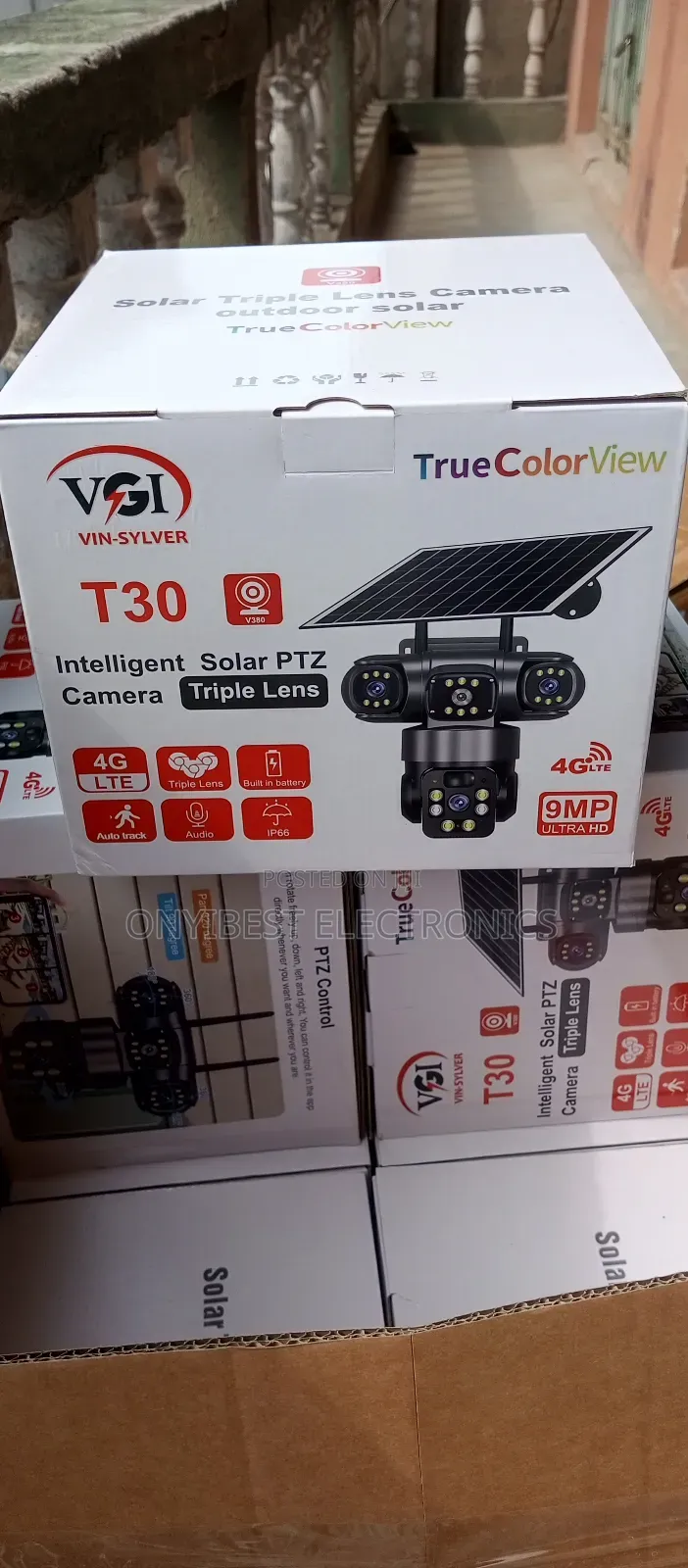 T30 Solar Camera 9mp Triple Lens in Ojo - Security & Surveillance ...