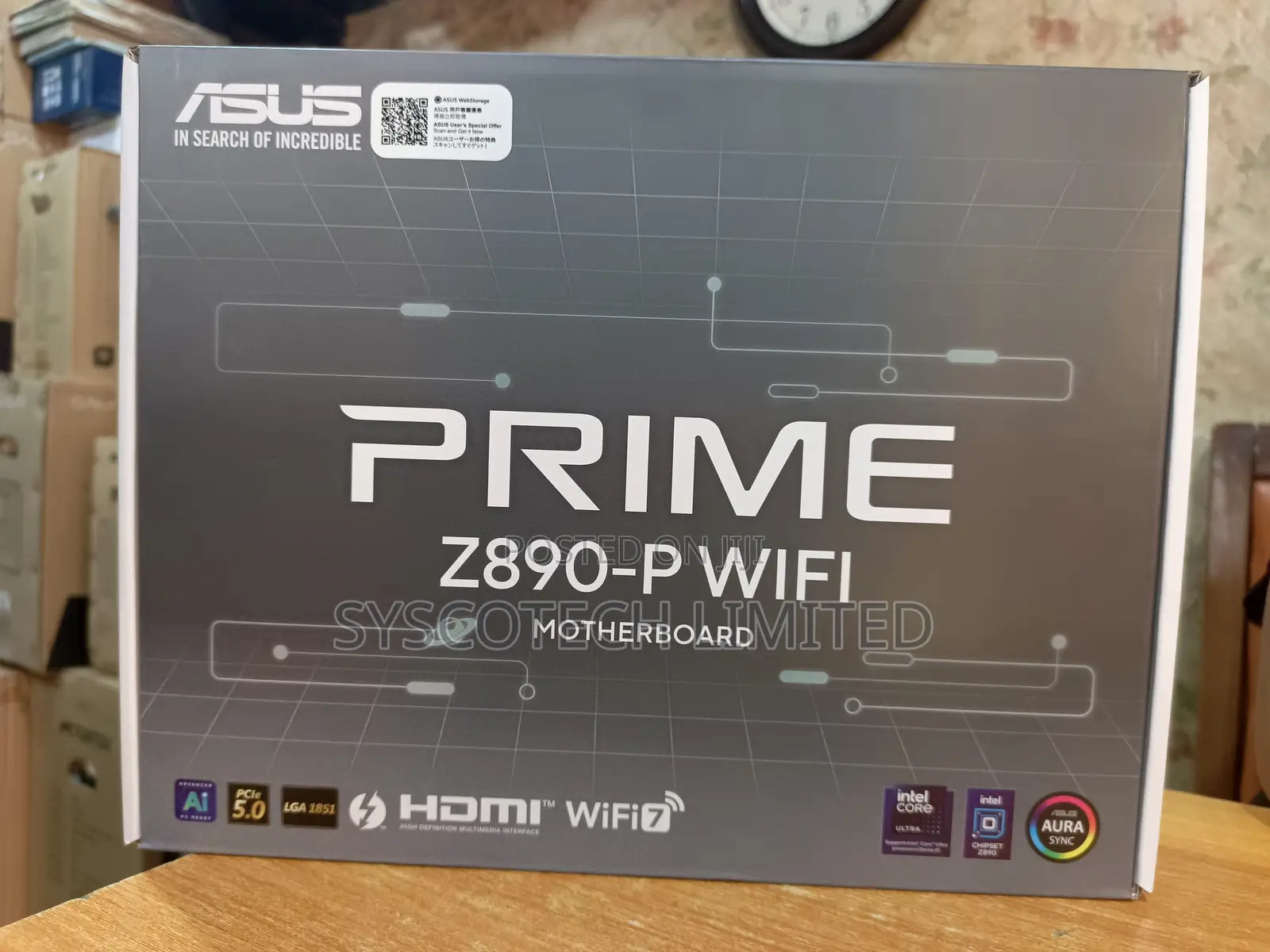Asus Prime Z890 Wifi for sale - SYSCOTECH LIMITED Price: ₦ 550,000 on ...
