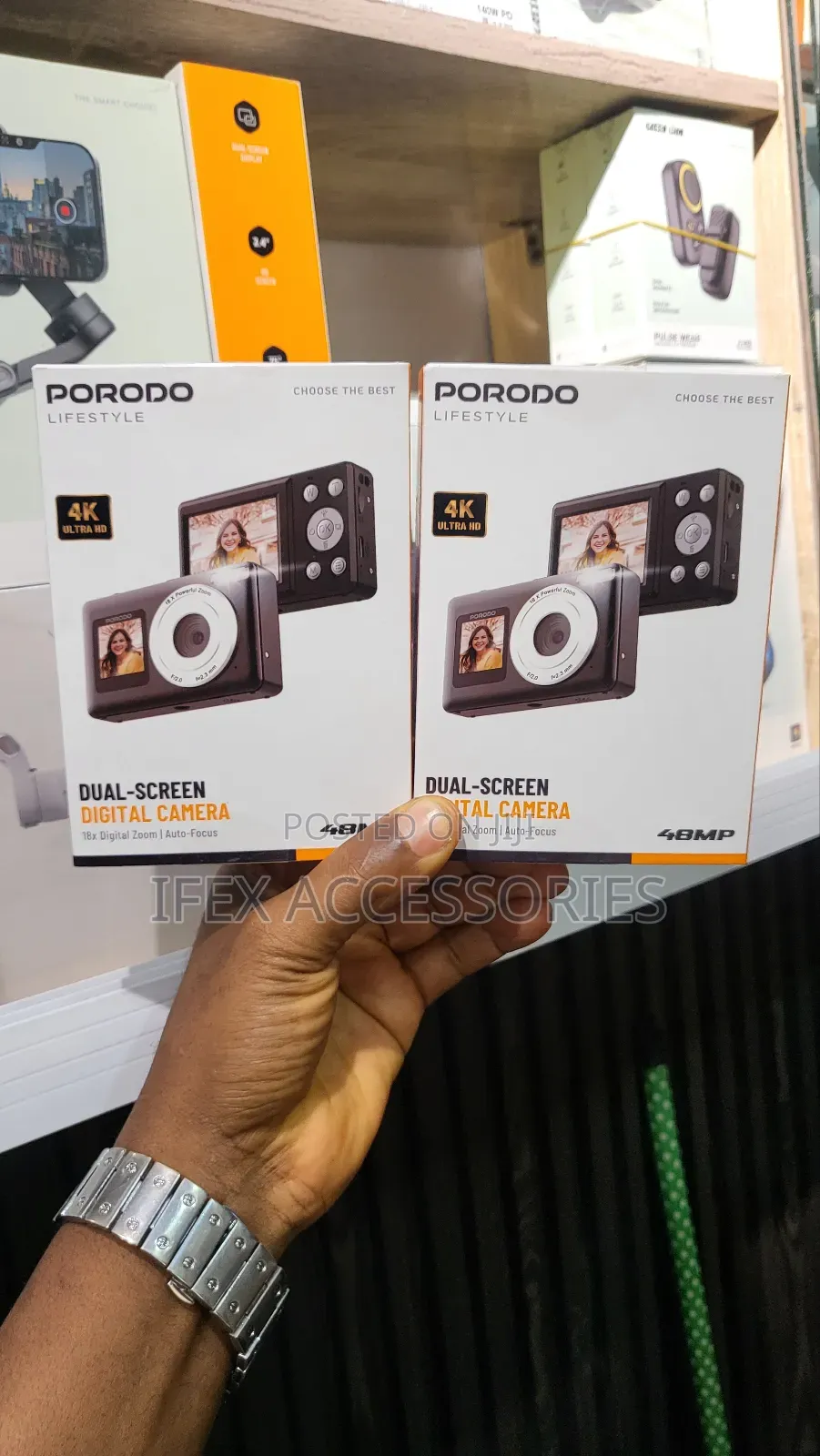 Porodo Lifestyle Dual-Screen Digital Camera in Ikeja - Photo & Video ...