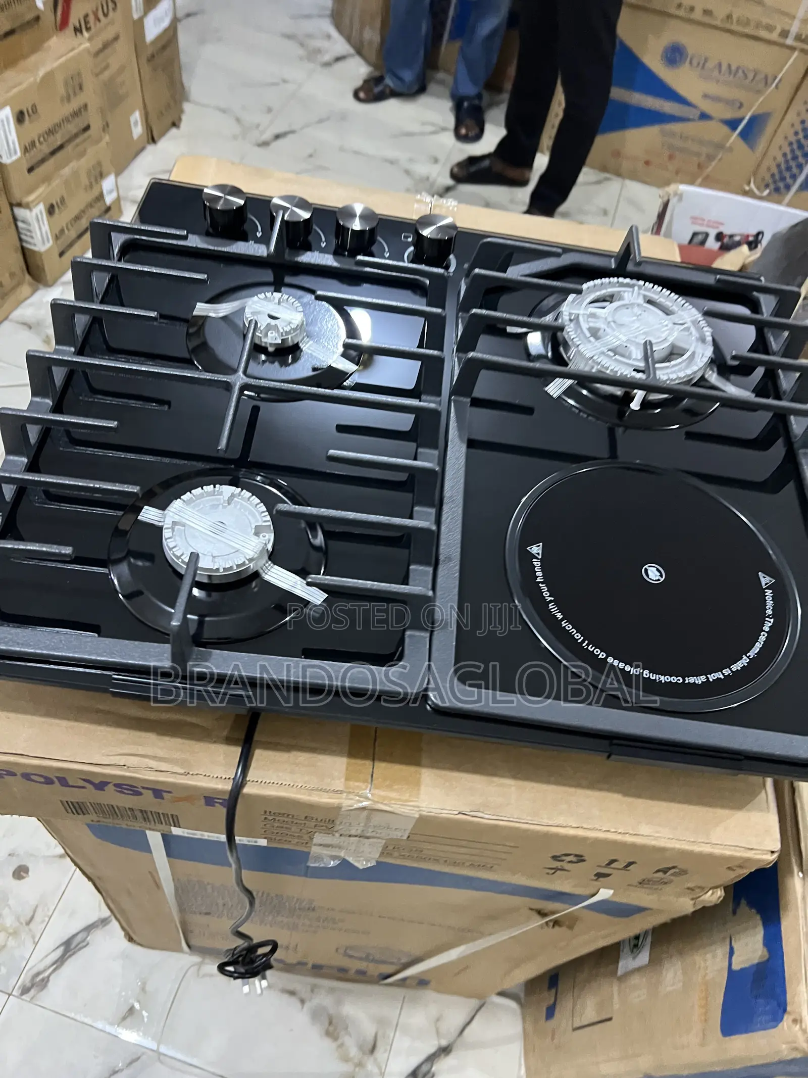 Polystar Pv-Gt60g3h 3+1 Hob – Built-in Tempered Glass Cooker in Apapa ...