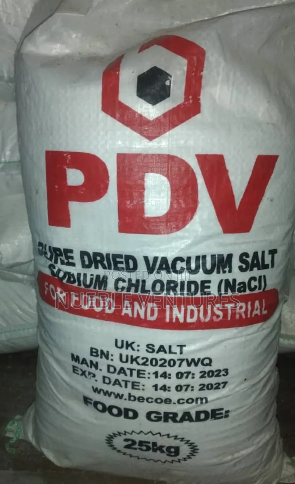 Dried Vacuum Salt for sale - Nueble Ventures Price: ₦ 14,500 on Jiji.ng ...