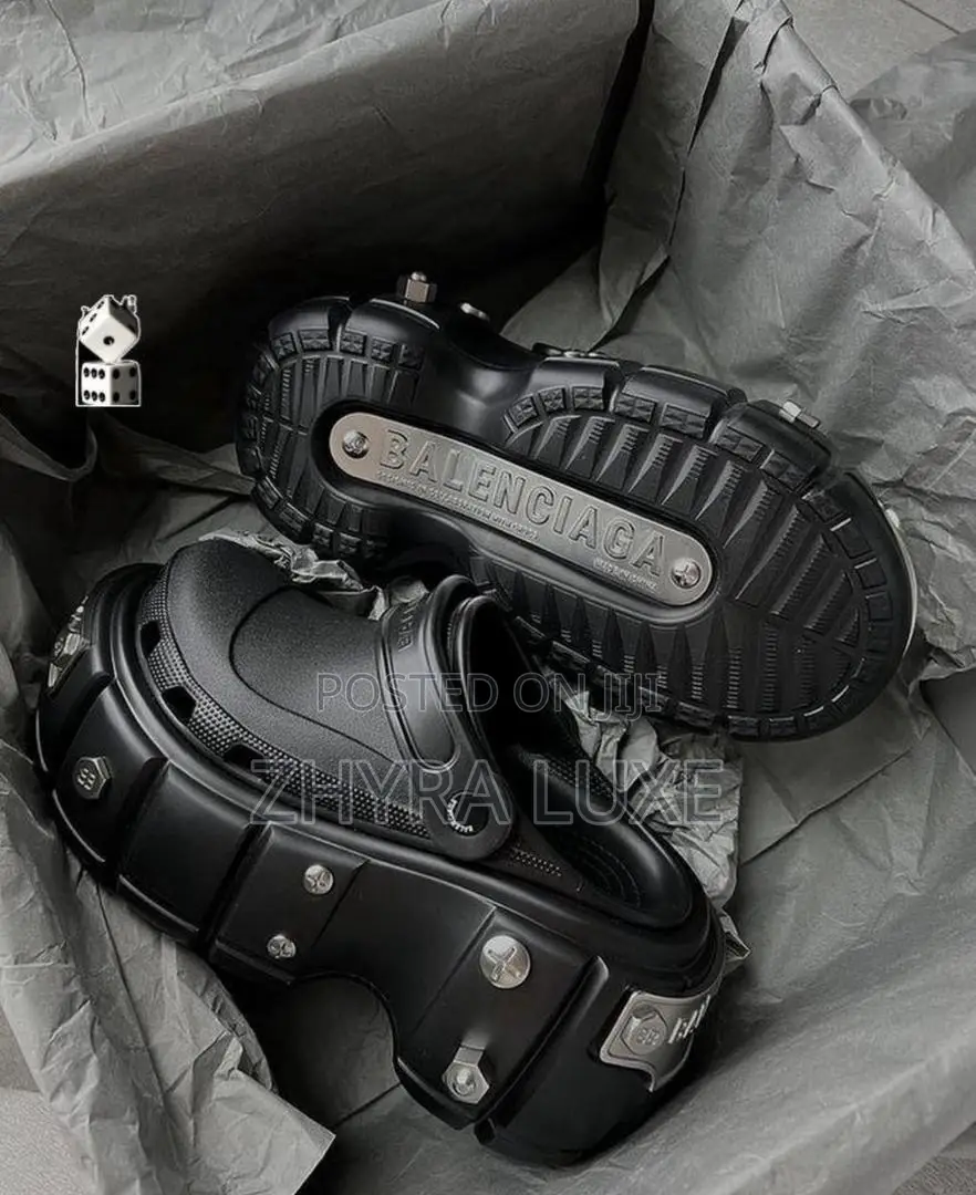 Balenciaga Tech Sole Clogs – Matte Black in Lagos Island (Eko) - Shoes ...