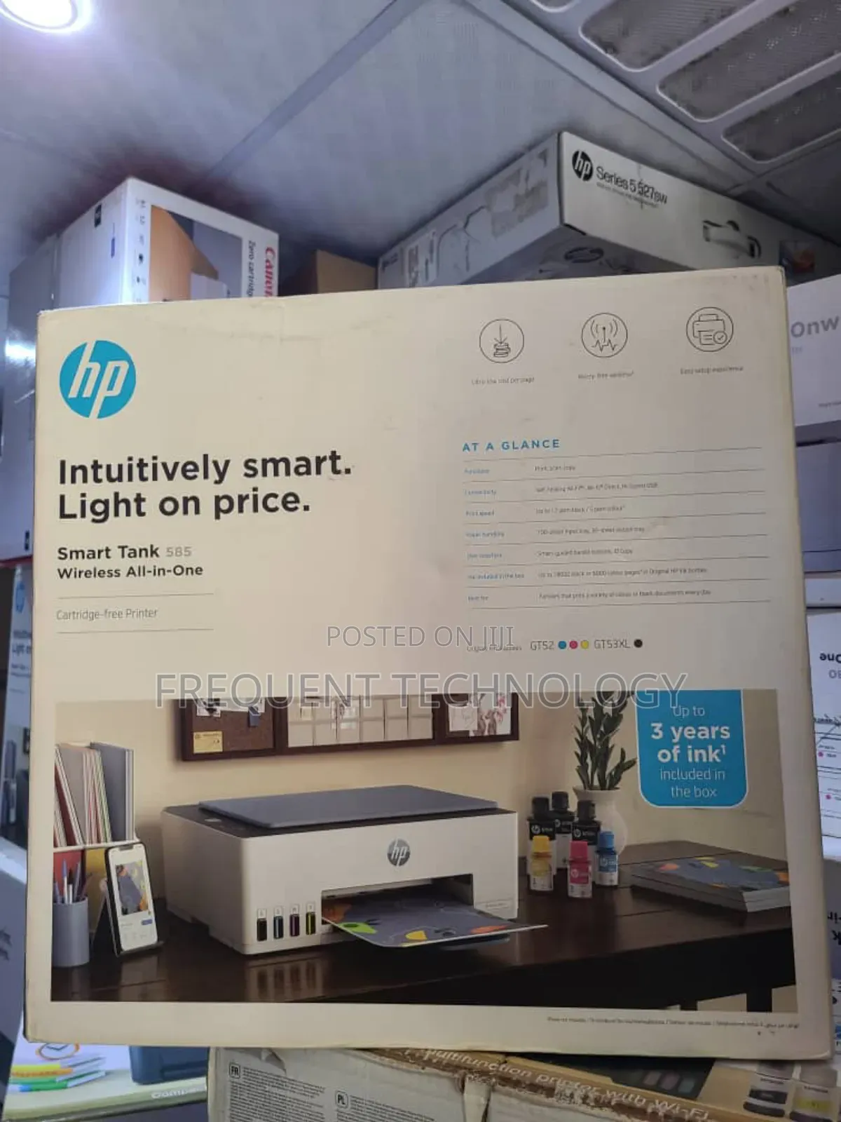 Hp Smart Tank 585 Wireless All-in-One Printer for sale - FREQUENT ...