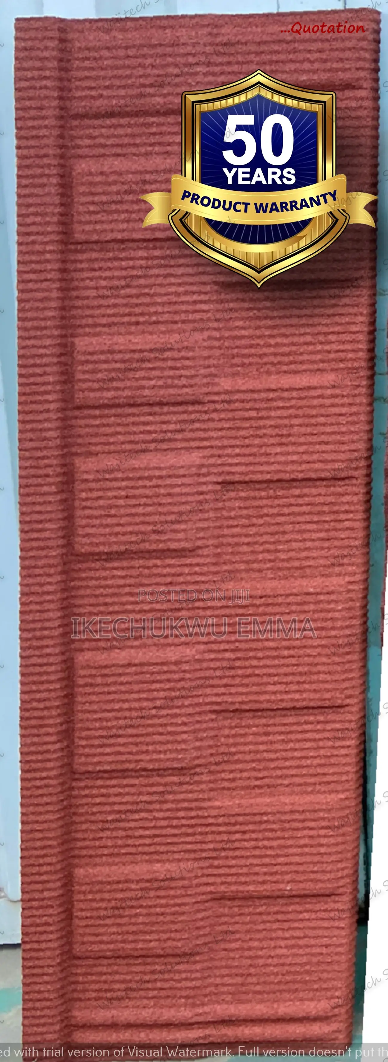 50 Year Warranty Stone Coated Roof Metro Tiles Bond in Ajah - Building ...