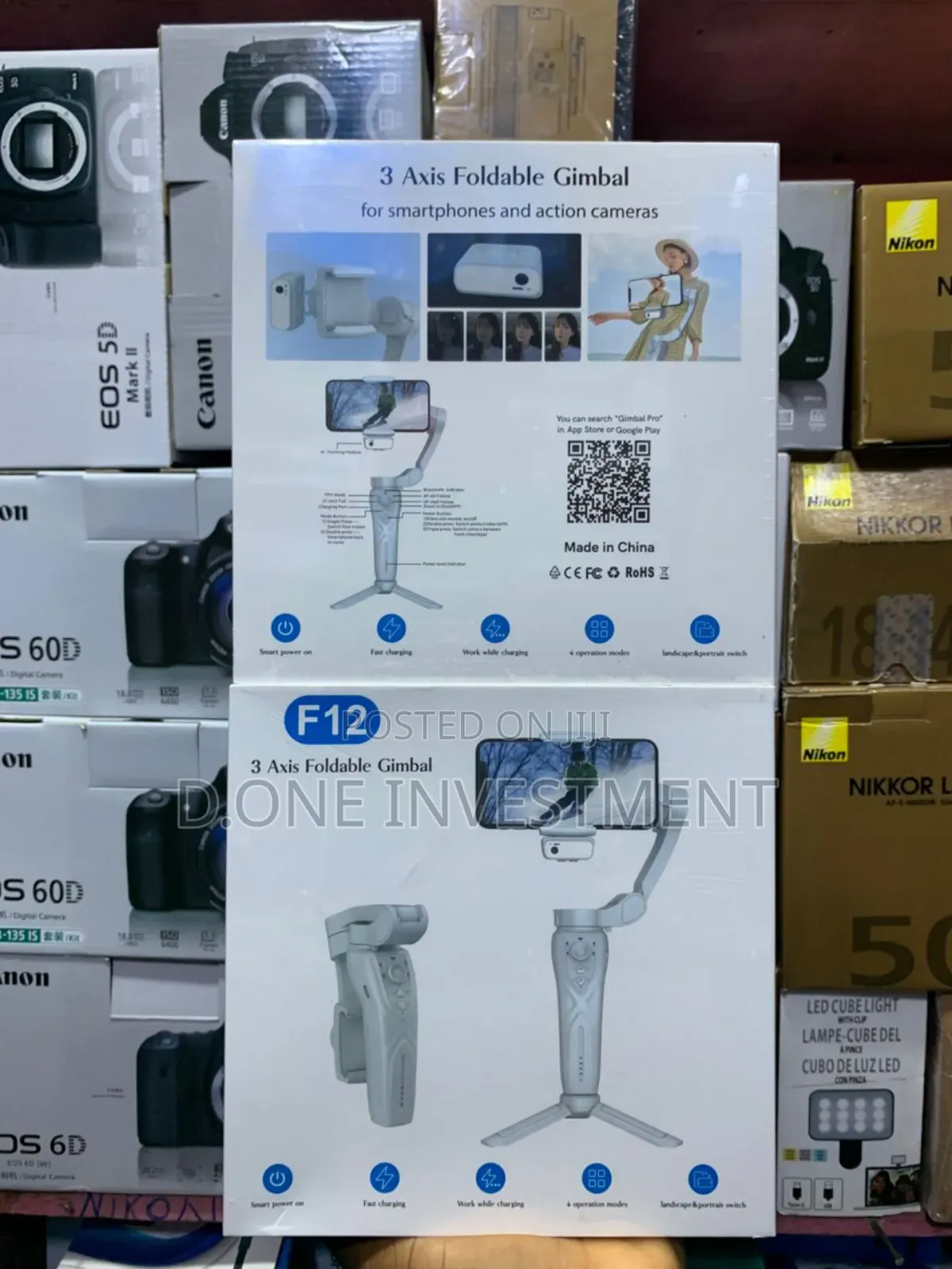 F12 3-Axis Gimbal Stabilizer, Professional Handheld Foldable Gimbal in Ojo - Accessories ...