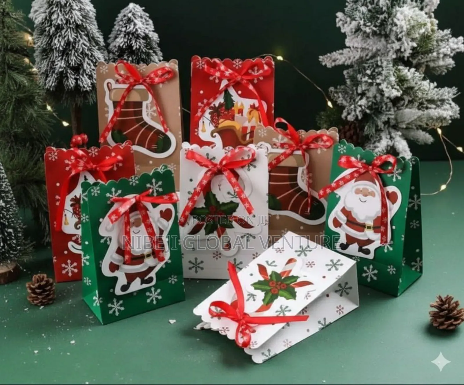 Christmas Gift Bags With Ribbon (Set of 25) in Lagos Island (Eko ...