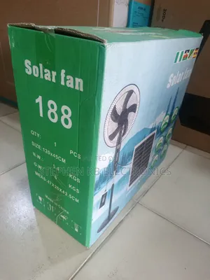 18-Inch Rechargeable Solar Fan + Solar Panel (Top-188) in Ikeja - Home Appliances, Stephen Rb ...