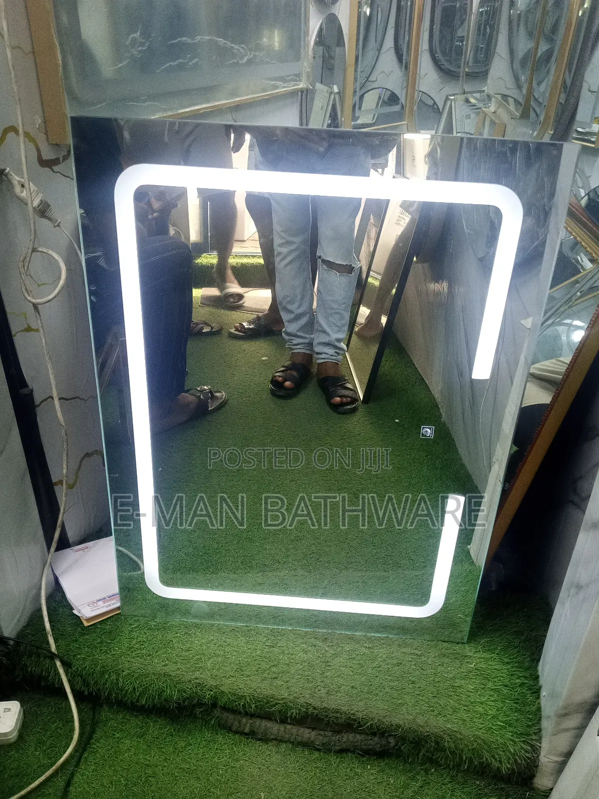 60x80cm Rectangle Led Light Mirror in Orile - Home Accessories, E-man Bathware | Jiji.ng