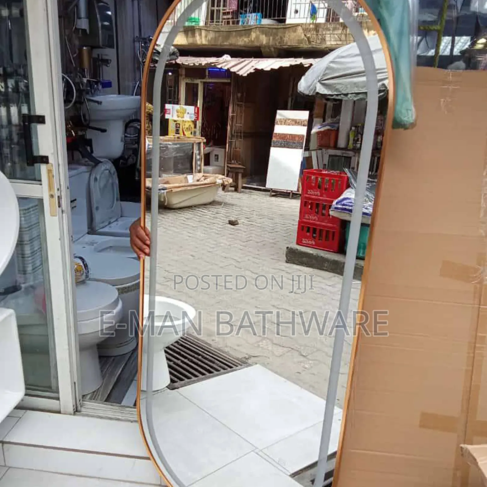 Oval Led Light Mirror With Gold Frame in Orile - Home Accessories, E ...