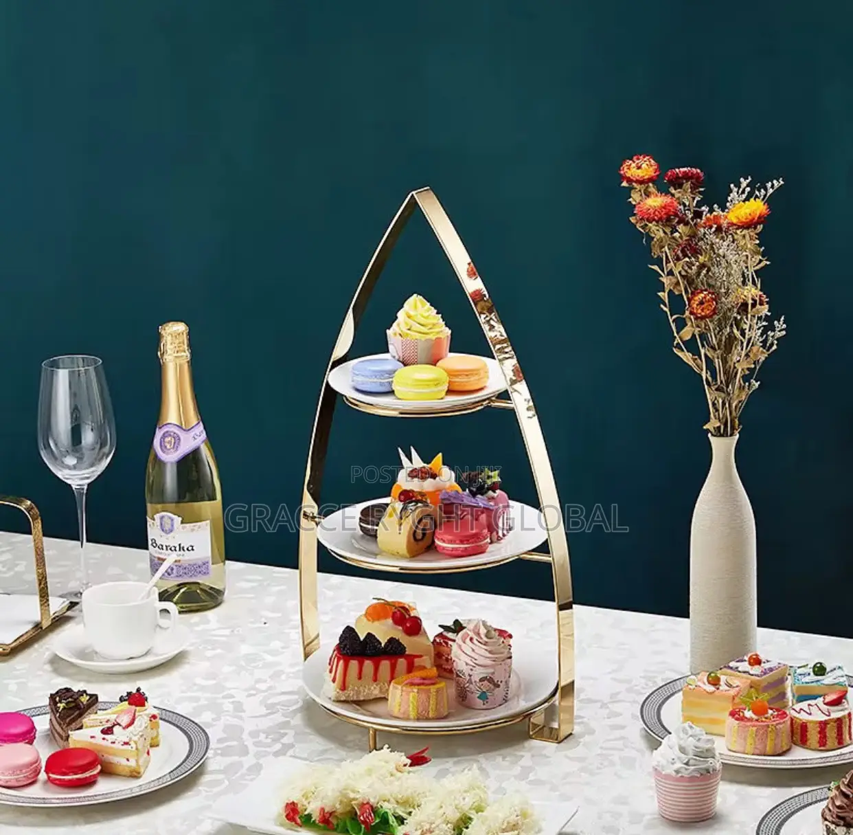 3 Tier Triangular Ceramic Food Display Stand in Lagos State ...