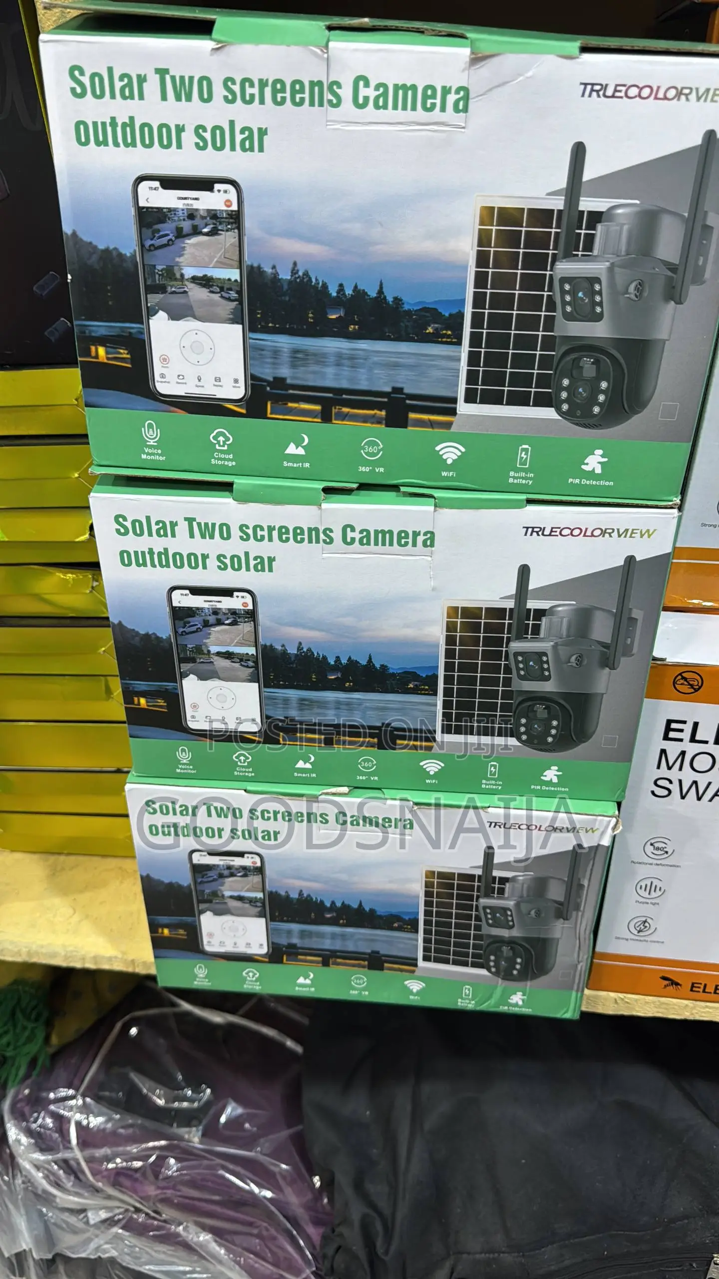 Tv 4g Dual Lens Solar Two Screens Camera With Outdoor Solar Panel in ...