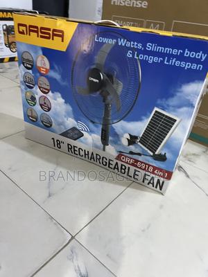 Qasa 18" Rechargeable Fan (Qrf-6918) –Solar Remote Control in Ojo ...
