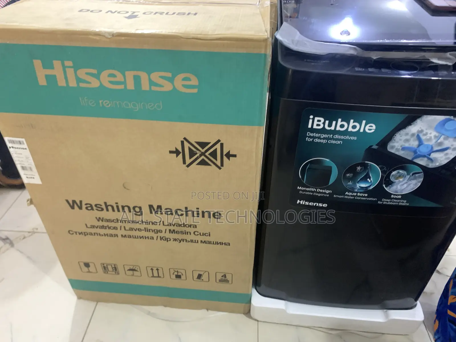 Hisense Top Loading 11kg Wt3k1123ubwt Machine in Victoria Island - Home ...