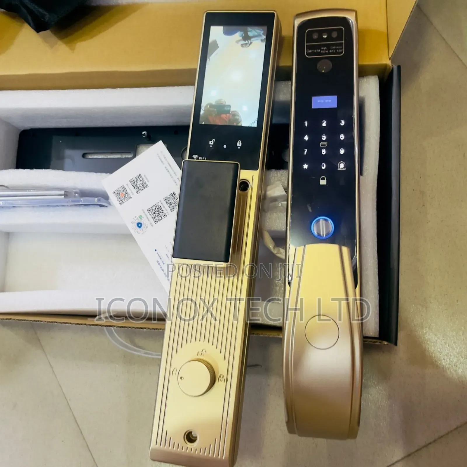Smart Door Lock 3d Face Fingerprint Recognition Video Call Wifi Camera ...