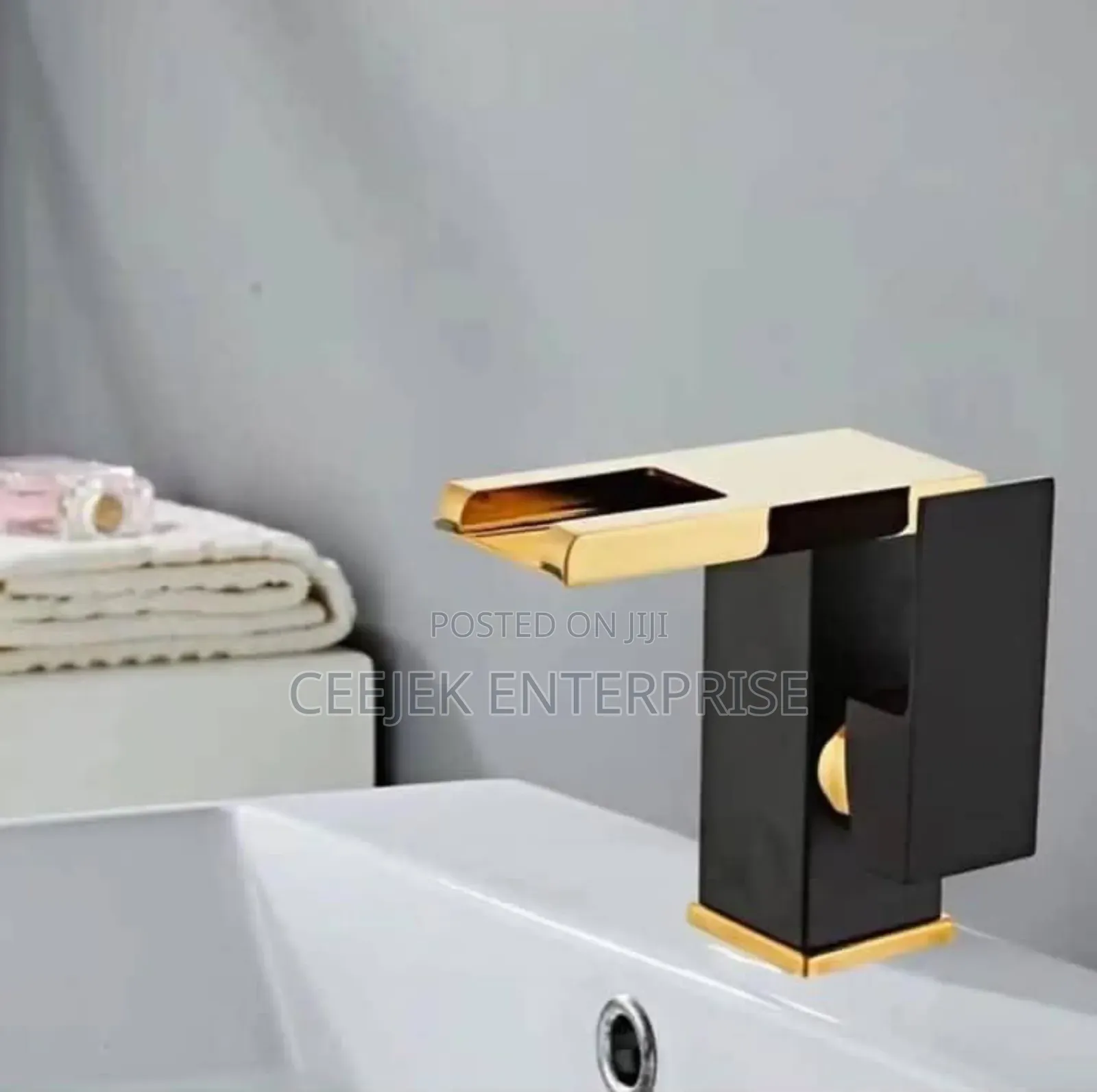 Balck and Gold Water Fall Basin Mixer Tap in Orile - Plumbing & Water ...