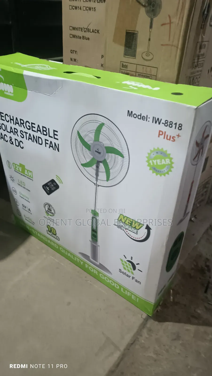 Iwin 18 Inch Solar Rechargeable Fan in Lekki - Home Appliances, Orient ...