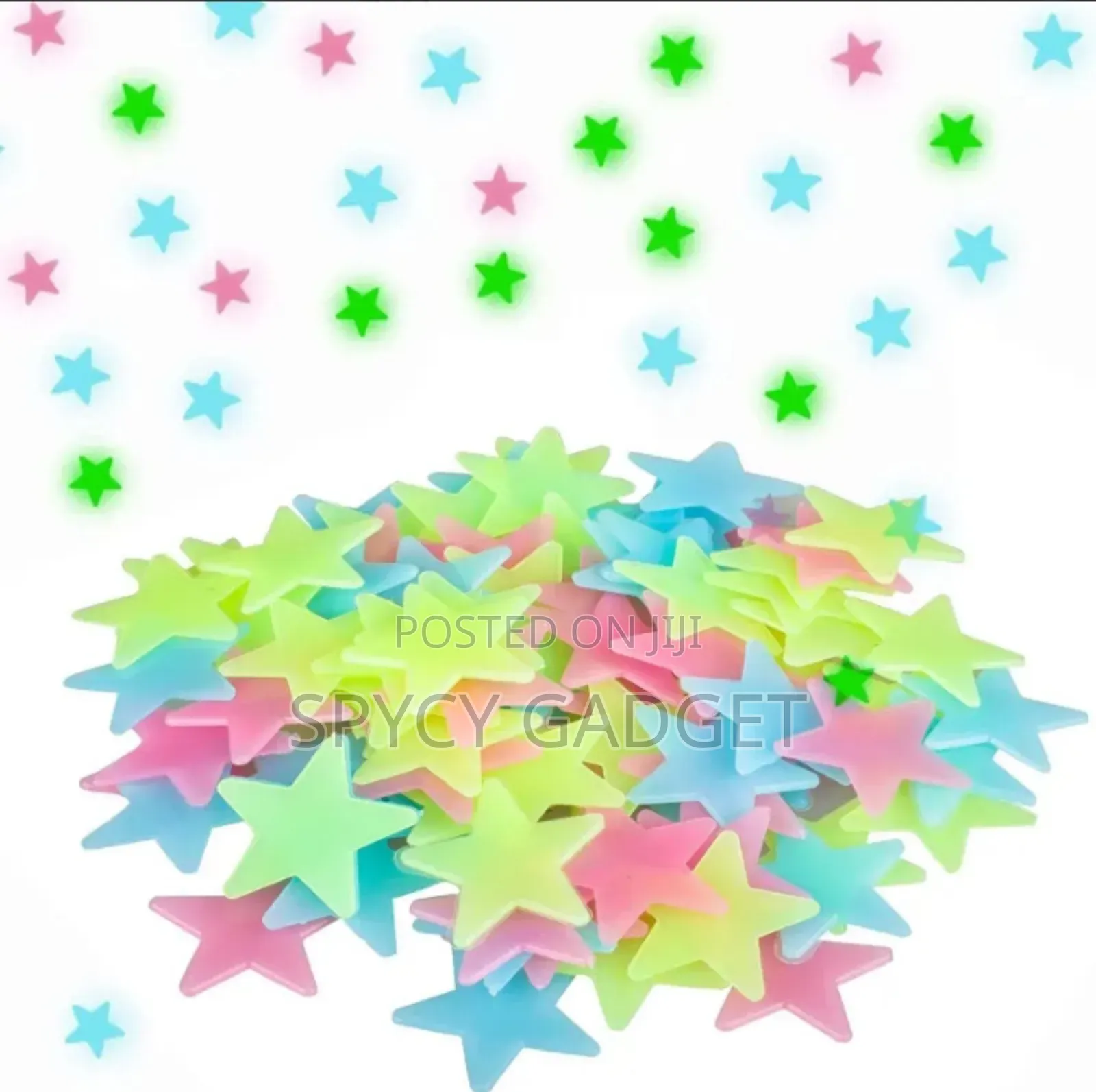 Glow in the Dark Plastic Stars Stickers for Room Decoration for sale ...
