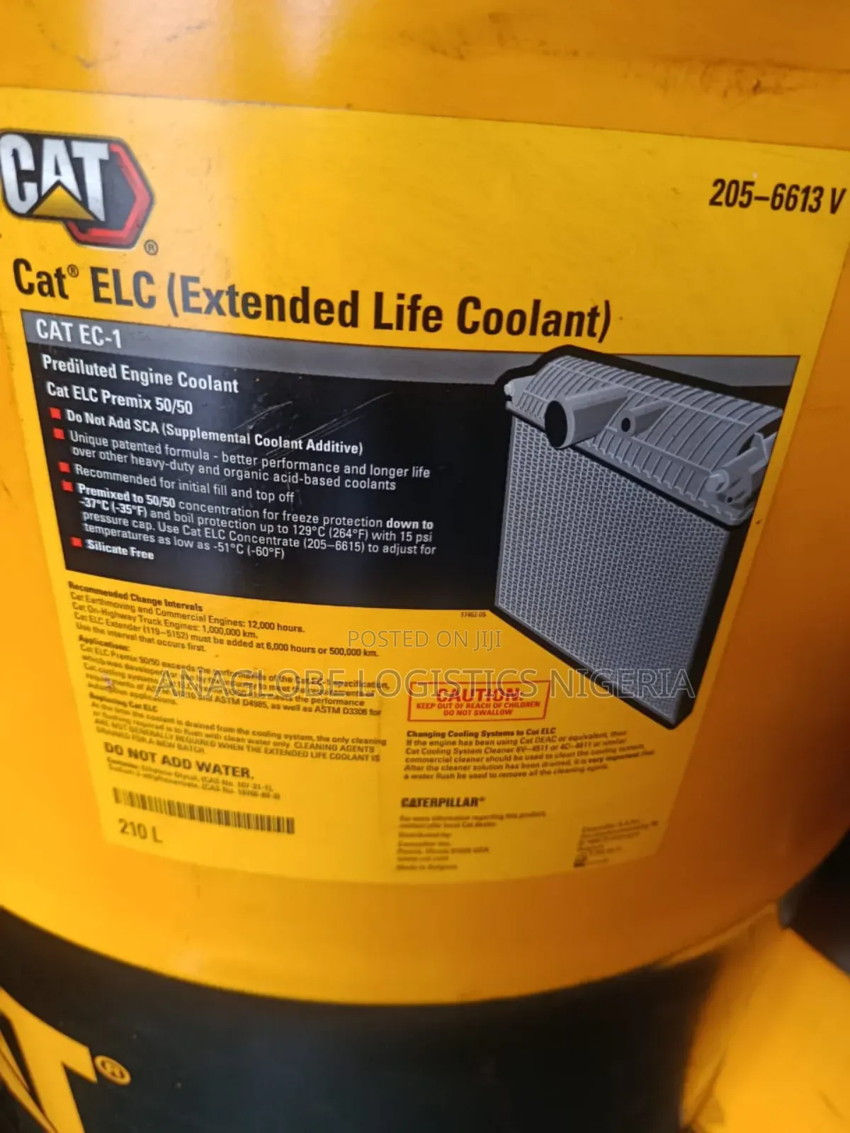 Cat Elc (Extended Life Coolant) 205-6613 (210l) in Port-Harcourt ...